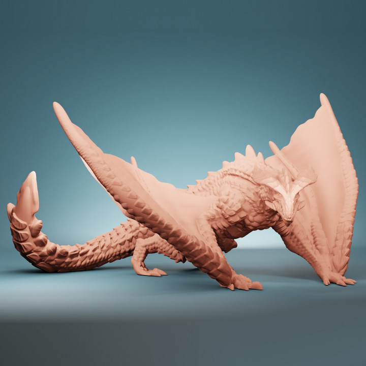 3D Printable Armored Guardian Dragon by The Lost Adventures Co.
