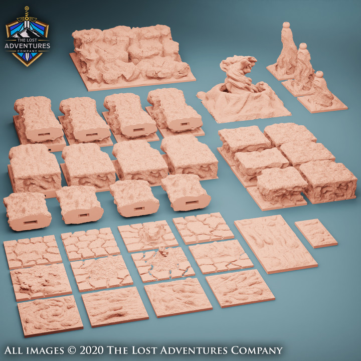 3D Printable Lava Dungeon Tiles (OpenForge + DragonLock Compatible) by ...