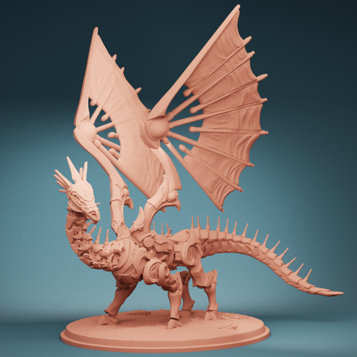 3D Printable Clockwork Dragon by The Lost Adventures Co.