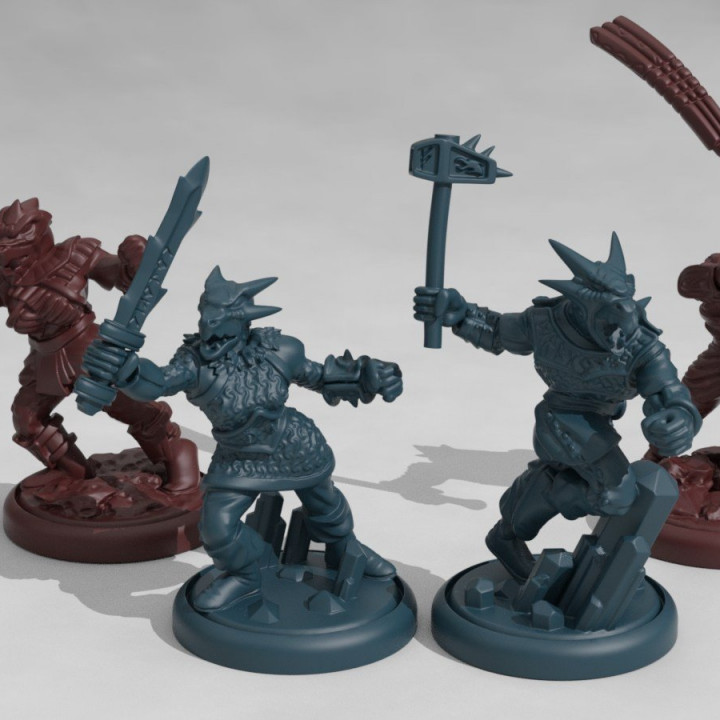 3D Printable Core Variant Dragonborn + Weapons/Shields Pack (Set 1) by ...