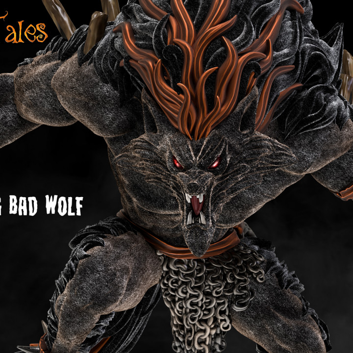 3D Printable Big Bad Wolf by Heroes Infinite