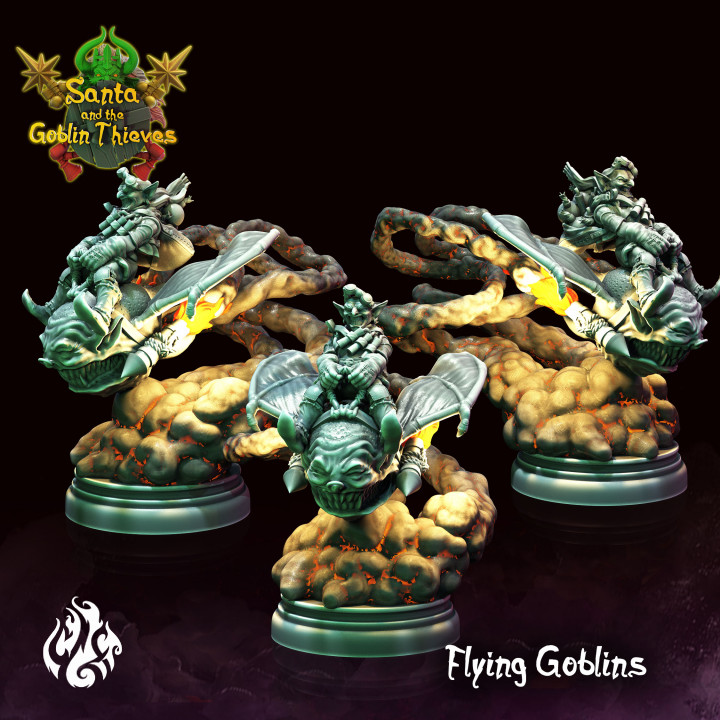 3D Printable Flying Goblin Bombers by Crippled God Foundry
