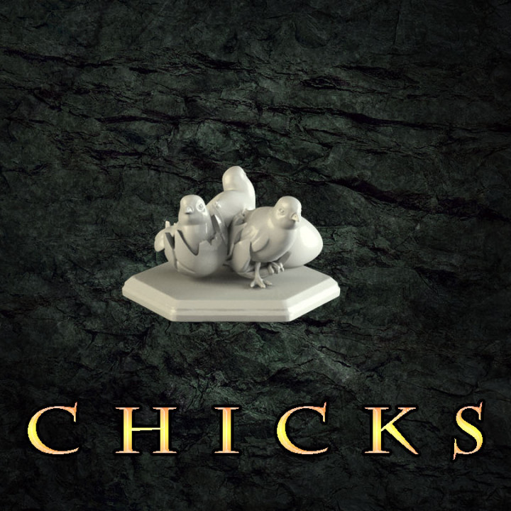 3D Printable Chicks by Crosslances