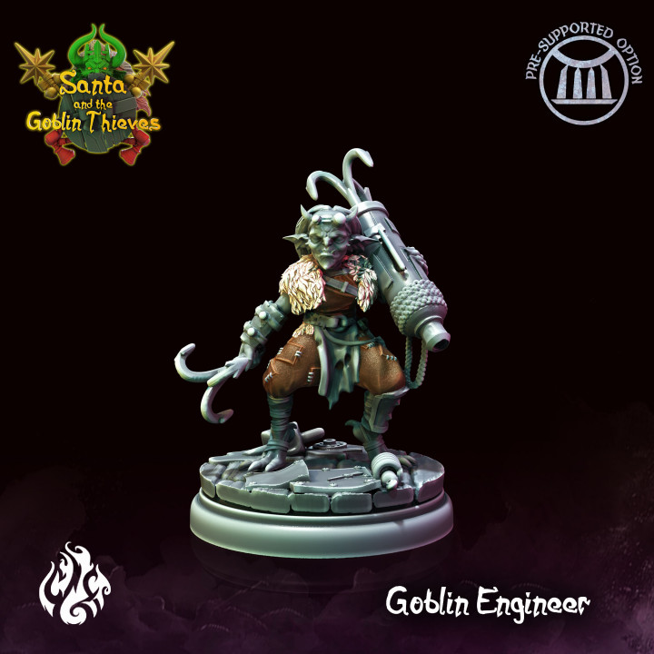 3D Printable Goblin Engineer by Crippled God Foundry