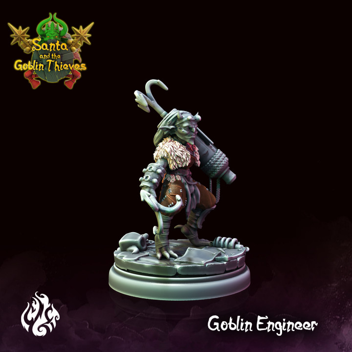 3D Printable Goblin Engineer by Crippled God Foundry