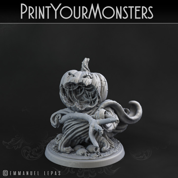3D Printable 6 PUMPKINS by PrintYourMonsters