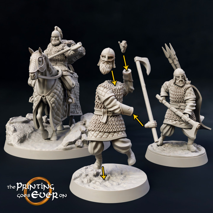 3D Printable Modular Ridermercia Axemen - Presupported by The Printing ...