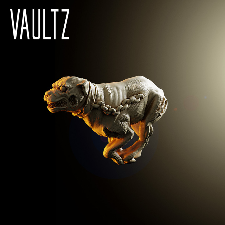 3D Printable Zombie Dog 3 by Vaultz Miniatures