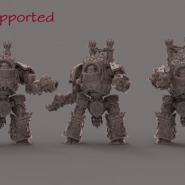 3D Printable CHAOS WAR MACHINE by MCGuild