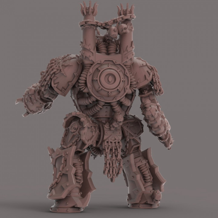 3D Printable CHAOS WAR MACHINE by MCGuild