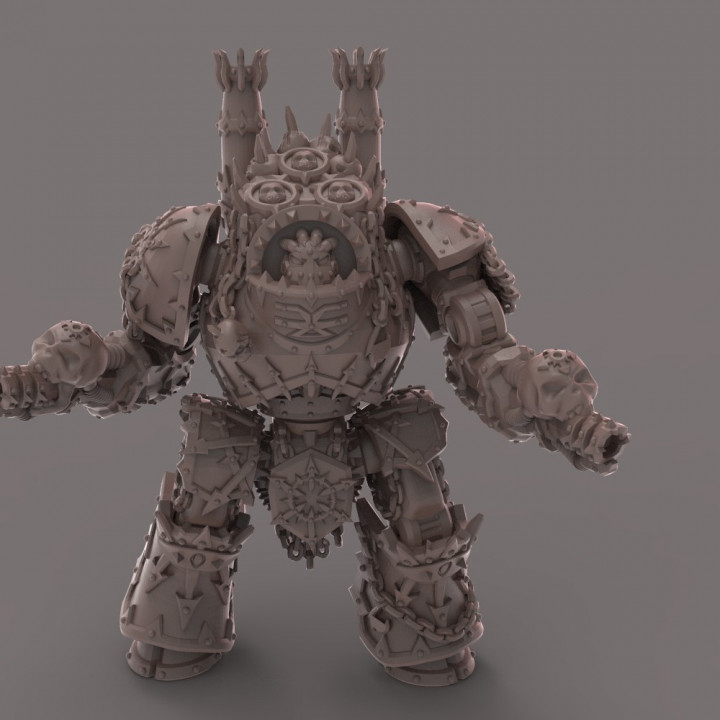 3D Printable CHAOS WAR MACHINE by MCGuild