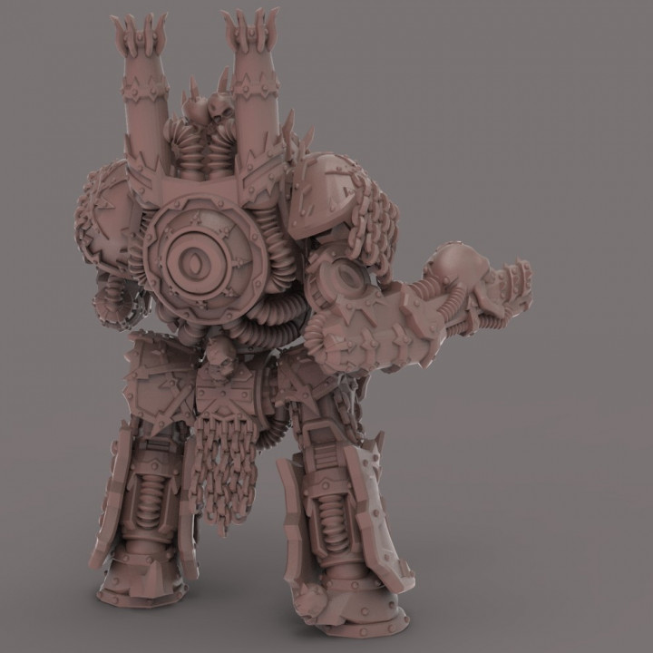 3D Printable CHAOS WAR MACHINE by MCGuild