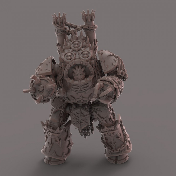 3D Printable CHAOS WAR MACHINE by MCGuild
