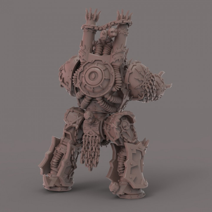 3D Printable CHAOS WAR MACHINE by MCGuild