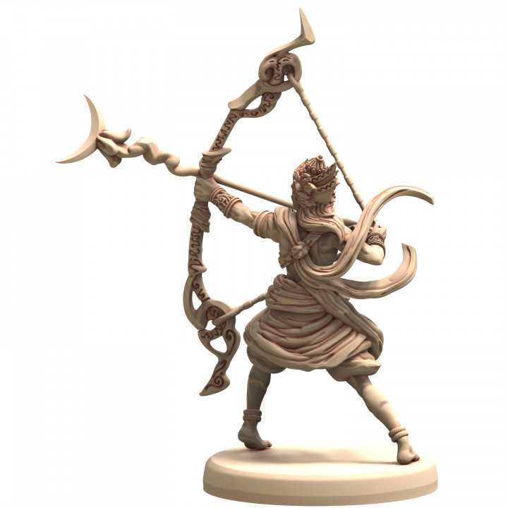 3D Printable 006 EMERALD Ancient Indonesian Indian Hindu God Adipati ...