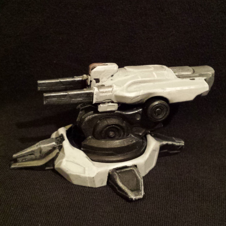 3D Printable Alien Defense Turret (Terrain Objective) by Studio Sol Union