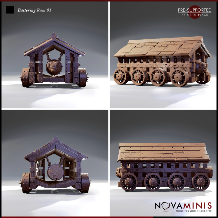 3D Printable Battering Ram 01 by NovaMinis