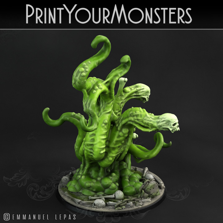3D Printable SENTIENT NECROTIC OOZE by PrintYourMonsters