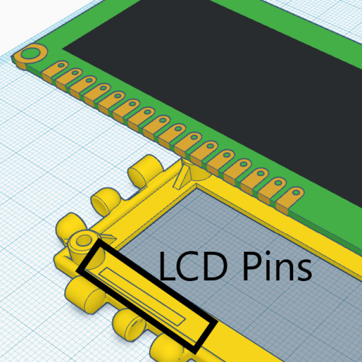 3D Printable Polypanels LCD m3 bolts holder by Alexey Anipchenko