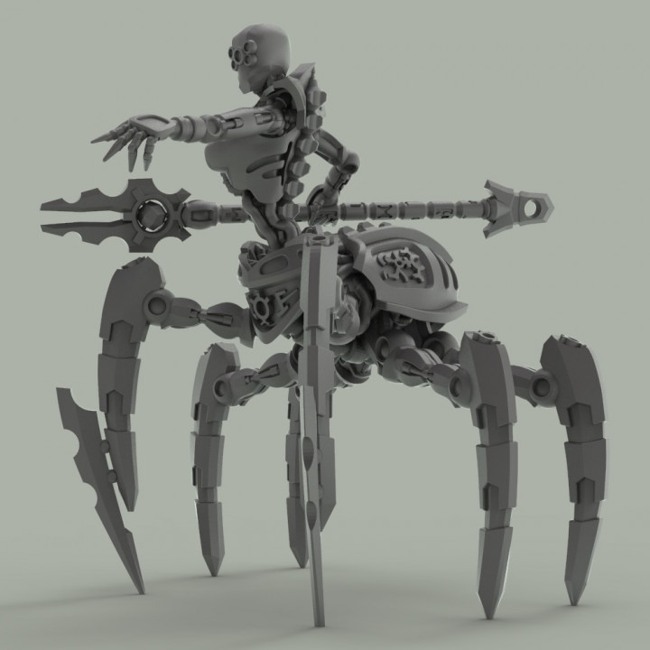 3D Printable ARACHNE SPACE CYBORG FEMALE by MCGuild