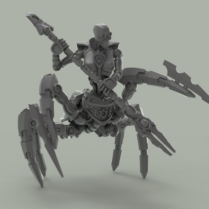 3D Printable ARACHNE SPACE CYBORG FEMALE by MCGuild