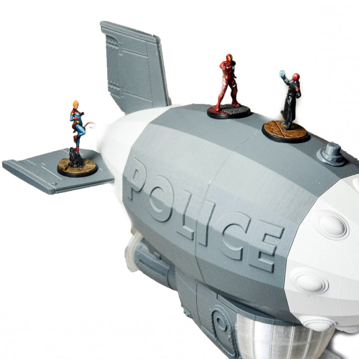 3D Printable Metropolis Police Airship by Multiverse