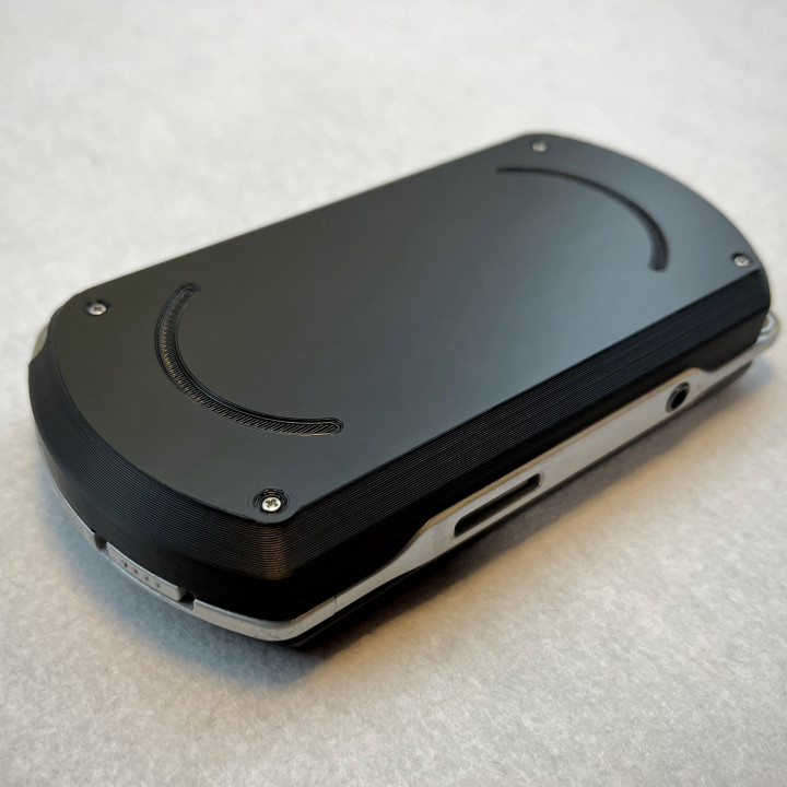 3D Printable PSP Go Battery Expansion Rear Shell by Hipcat