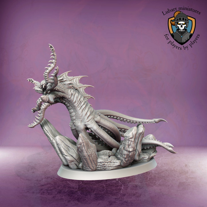 3D Printable Kraken by Lubart Miniatures