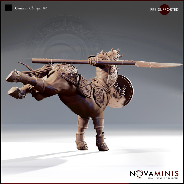 3D Printable Centaur Charger 02 by NovaMinis
