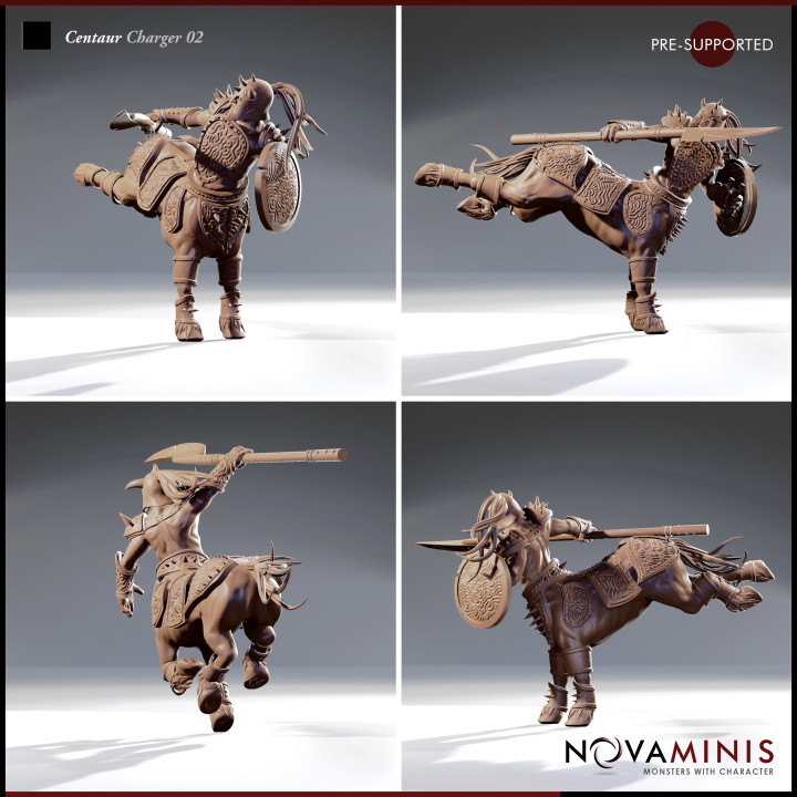3D Printable Centaur Charger 02 by NovaMinis