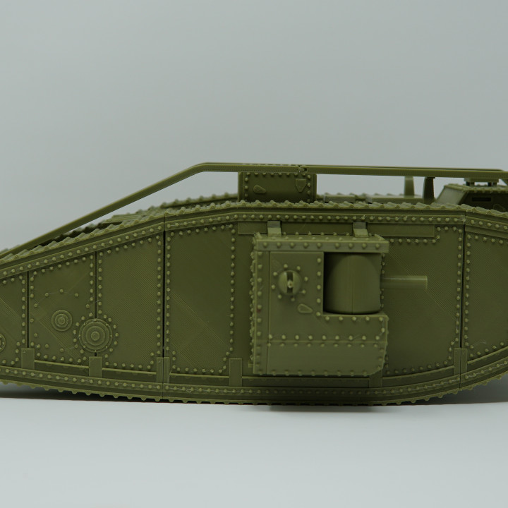 3D Printable Tank - 1:24 Scale WW1 British Landship by Anzor Aslanukov