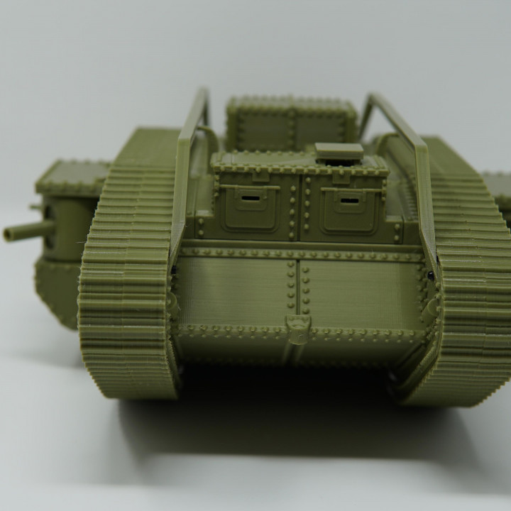 3D Printable Tank - 1:24 Scale WW1 British Landship by Anzor Aslanukov