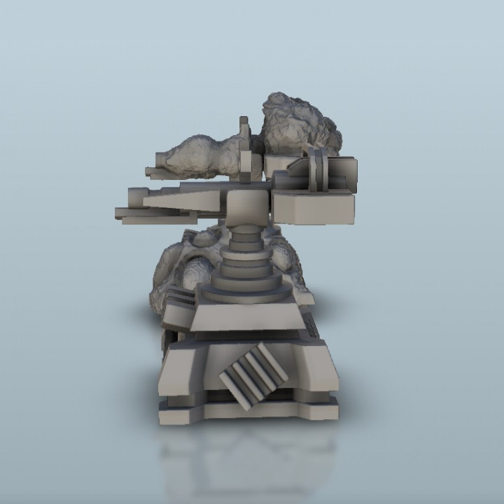 3D Printable Ion cannon turret (+ destroyed version) - Science fiction ...