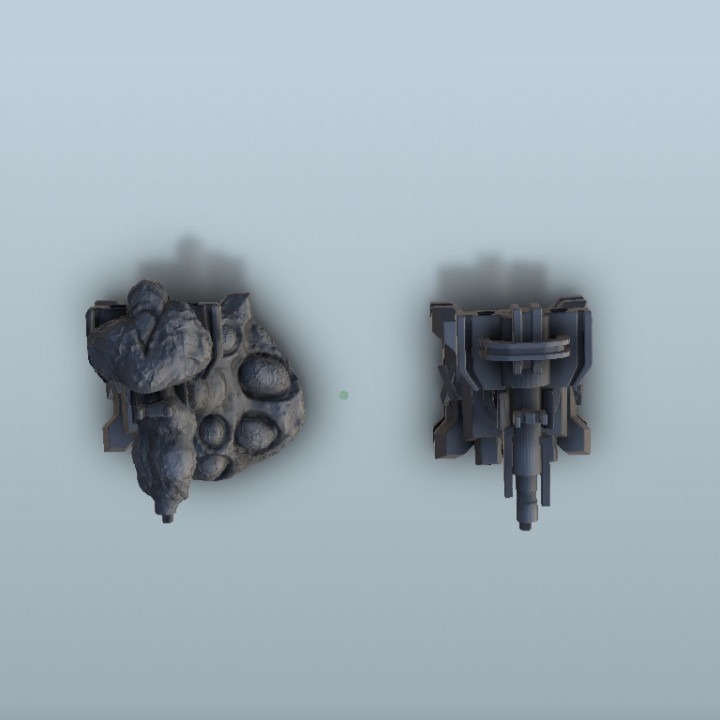 3D Printable Ion cannon turret (+ destroyed version) - Science fiction ...