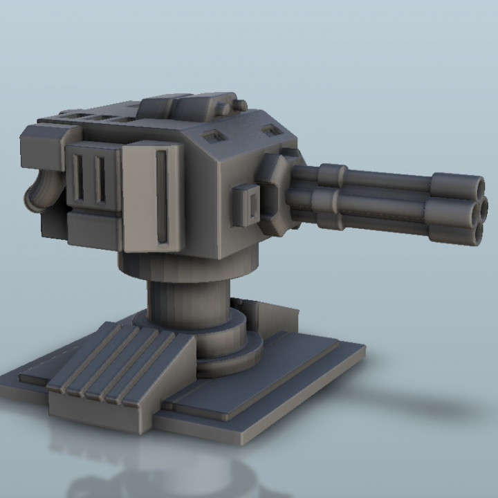 3D Printable Autocannon turret - Science fiction SF sCIFI by Hartolia ...