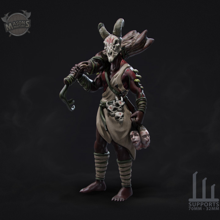 3D Printable Goat Demon - Abyss Dwellers by JHC