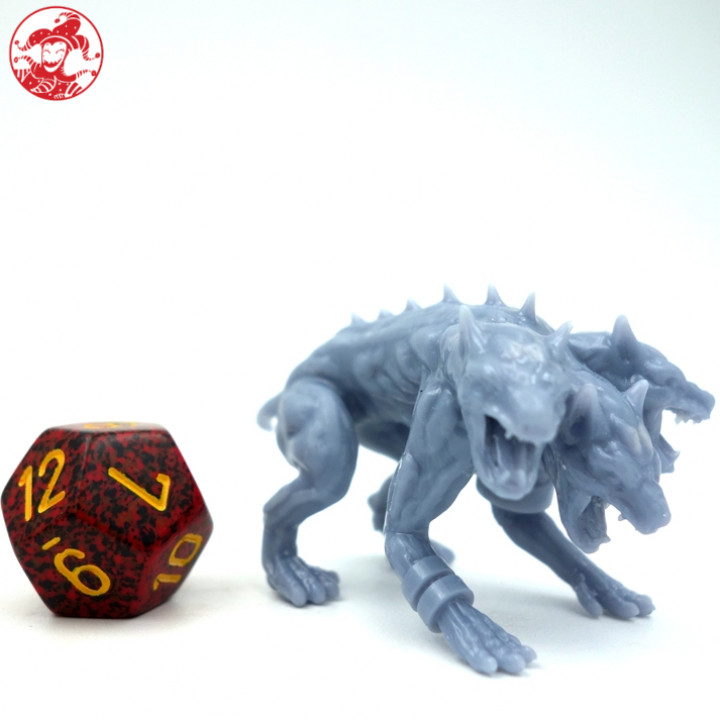 3D Printable Hell-Hound miniature (2 inch/50 mm base, 1.25 inch/32 mm ...