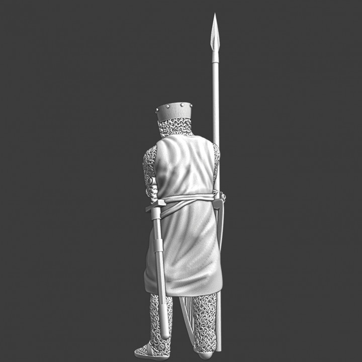 3D Printable Medieval Nordic Crusader Knight resting by Northern ...