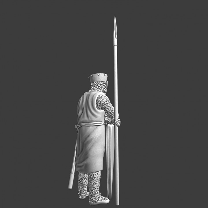 3D Printable Medieval Nordic Crusader Knight resting by Northern ...