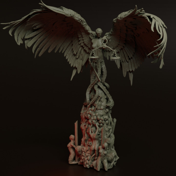 3D Printable Lady Justice by realsteone miniatures