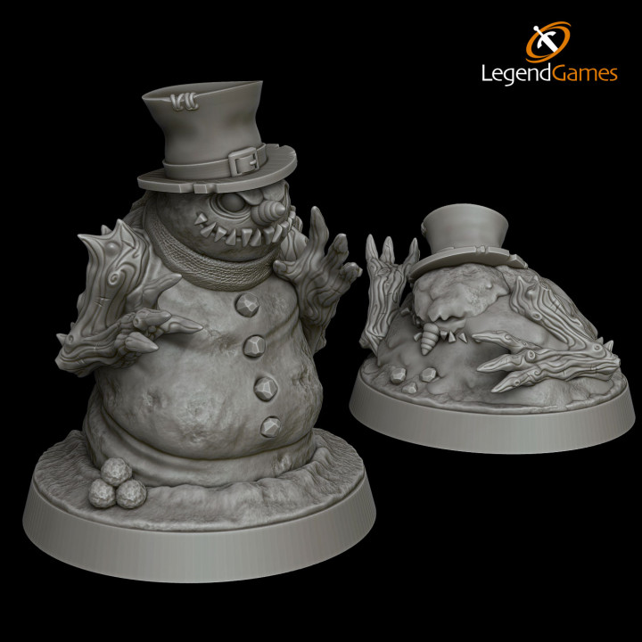 3D Printable LegendGames Evil Xmas Snowman - Chaos Snowman for ...