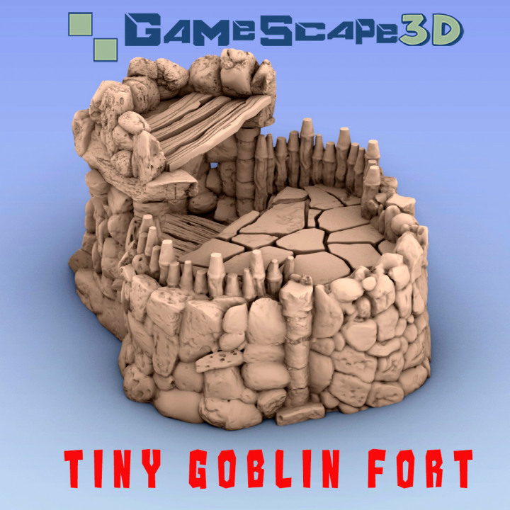 3D Printable Small Goblin Fort by GameScape3D