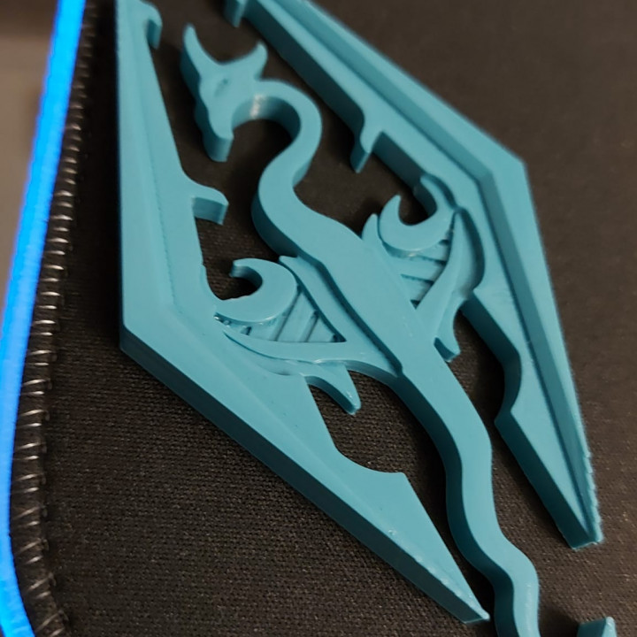 3D Printable Skyrim Logo by JejProchyJaPlace