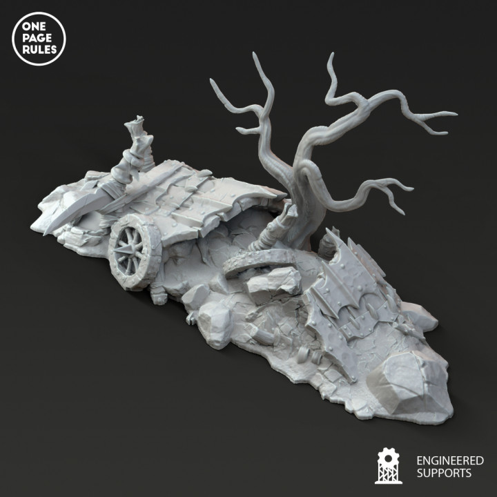 3D Printable Beastmen Small Terrain by One Page Rules