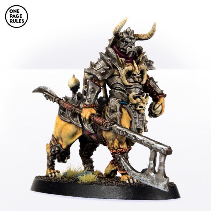 3D Print of Beastmen Centaur Boss by onepagerules