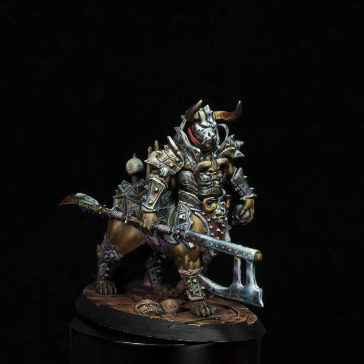 3D Print of Beastmen Centaur Boss by onepagerules