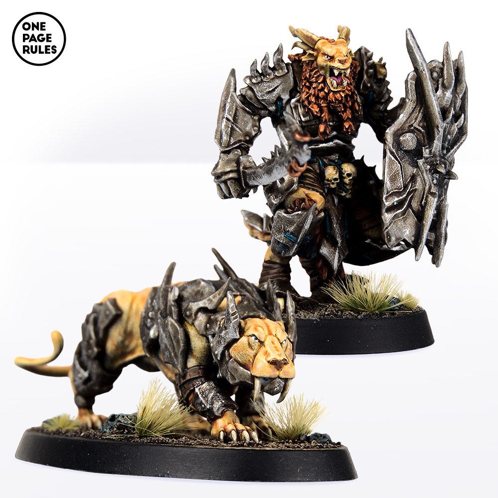 3D Printable Ndoli Beast Lord [Pet] - Beastmen by One Page Rules