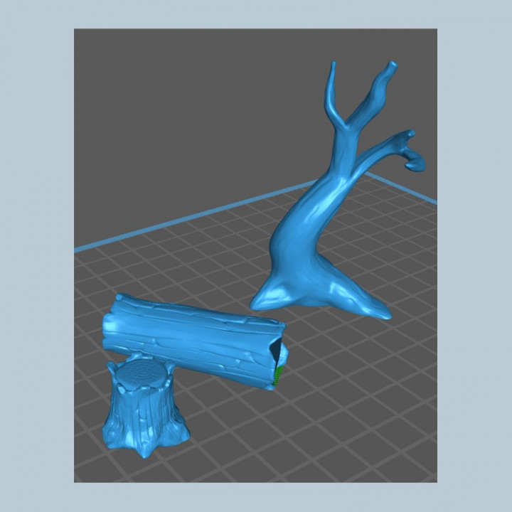 3D Printable Dead tree and woods - Medieval scenery terrain wargame by ...