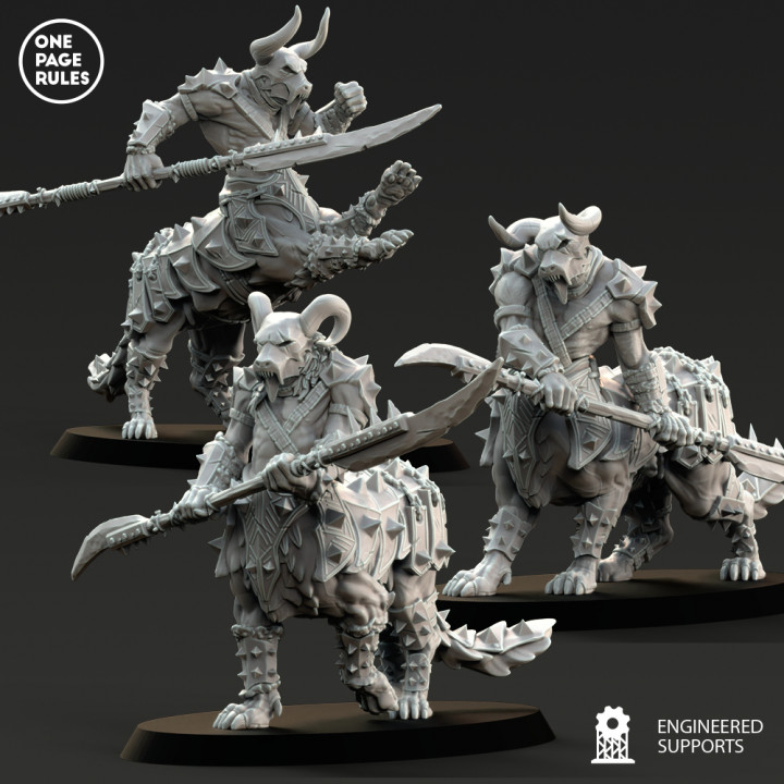 3D Printable Beastmen - Release #1 by One Page Rules