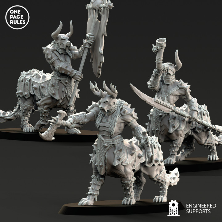 3D Printable Beastmen - Release #1 by One Page Rules